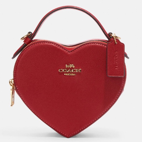 Coach | Bags | Coach Red Heart Crossbody Bag | Poshmark